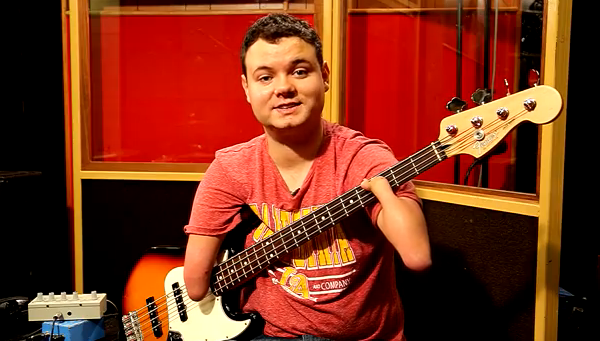 Amazing Man Born Without Hands Worships the Lord on the Drums and Bass ...
