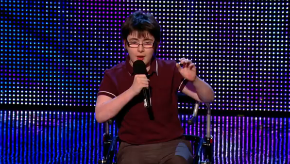 14-Year-Old Disabled Boy Does Hilarious Stand Up Comedy Routine to ...