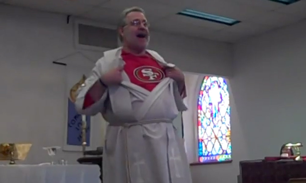 Pastor Speeds Through 1-Minute Worship Service So He Won't Miss ...