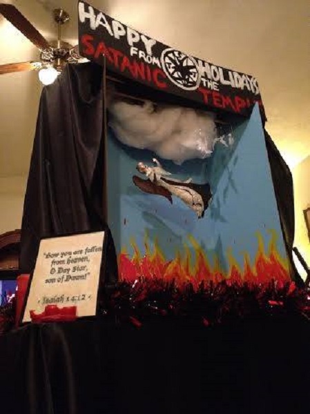 Christian Woman Says She's 'Sorry' but Had to Destroy Satanic Display ...