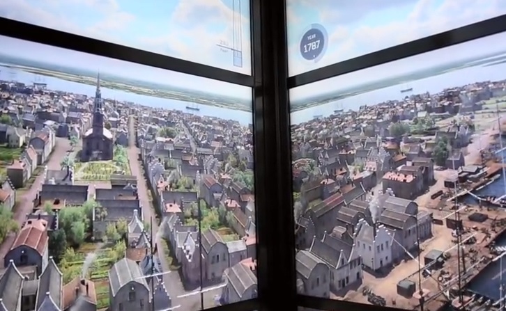 The Freedom Tower Elevators Show the Evolution of Manhattan From 1500 ...