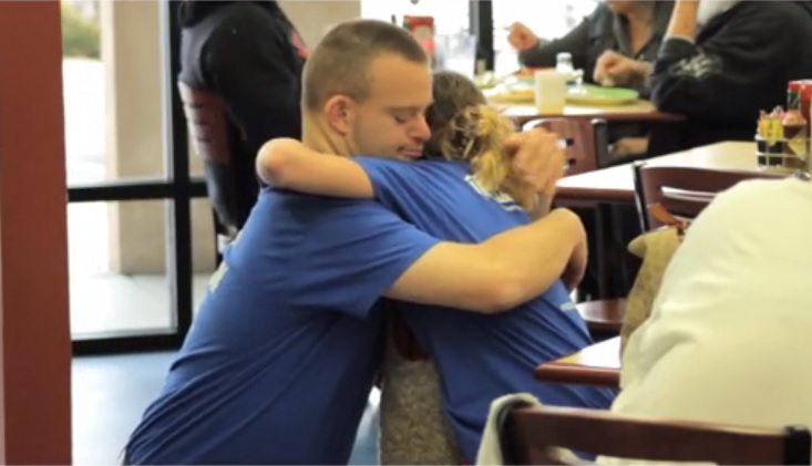 Man With Down Syndrome Spends His Life Giving Back to Charities One Hug ...