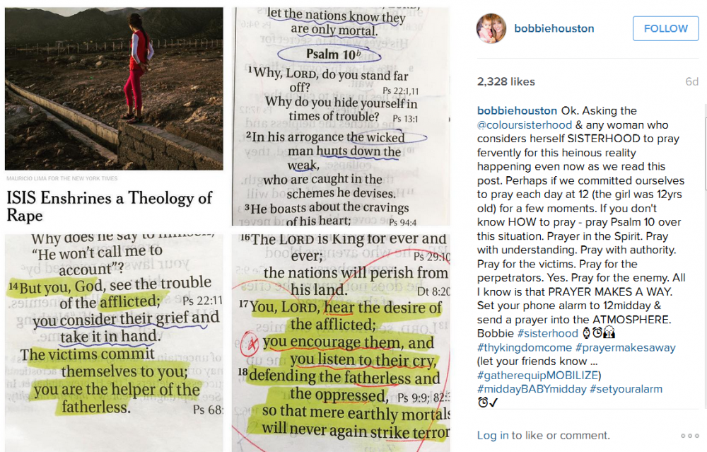 Hillsong Church Bobbie Houston Horrified by ISIS Theology of Rape ...