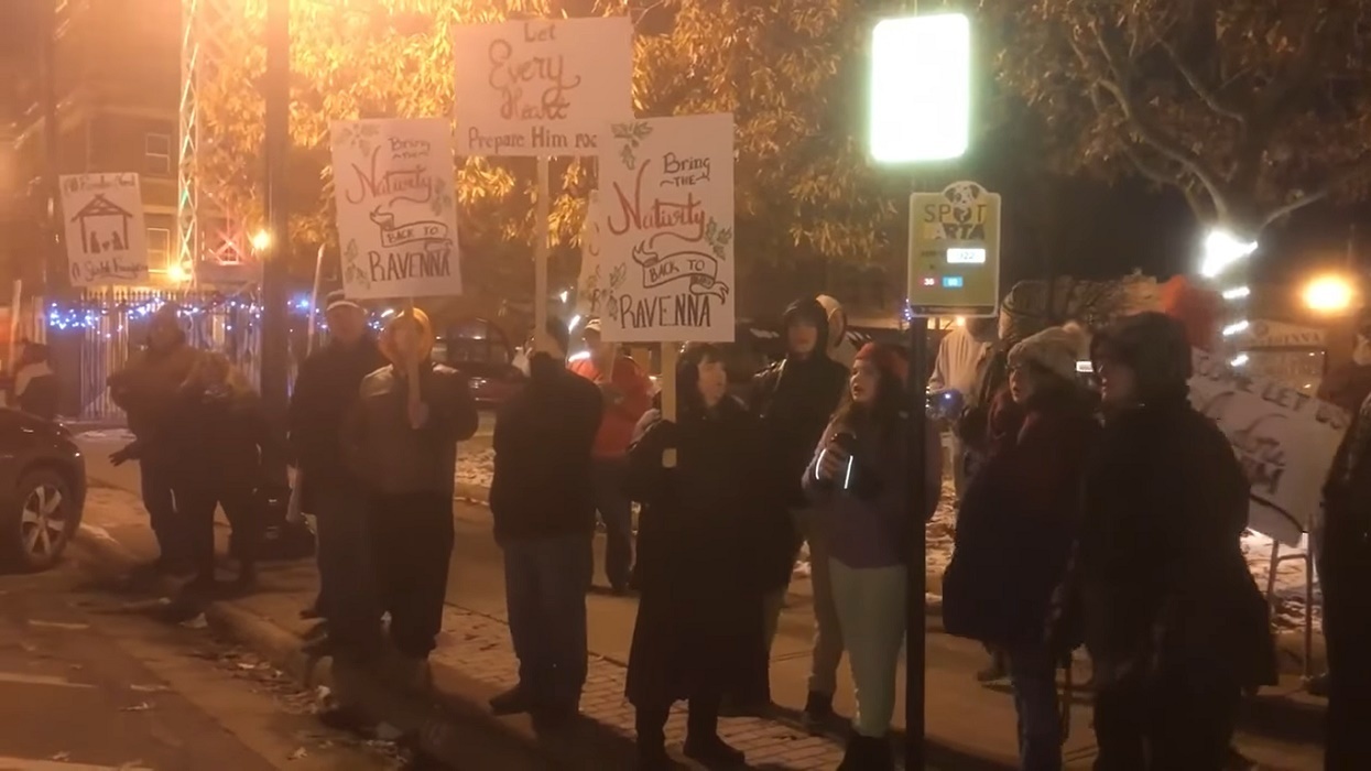 'Town deserves Jesus in it': Dozens of Christians protest in Ohio to ...