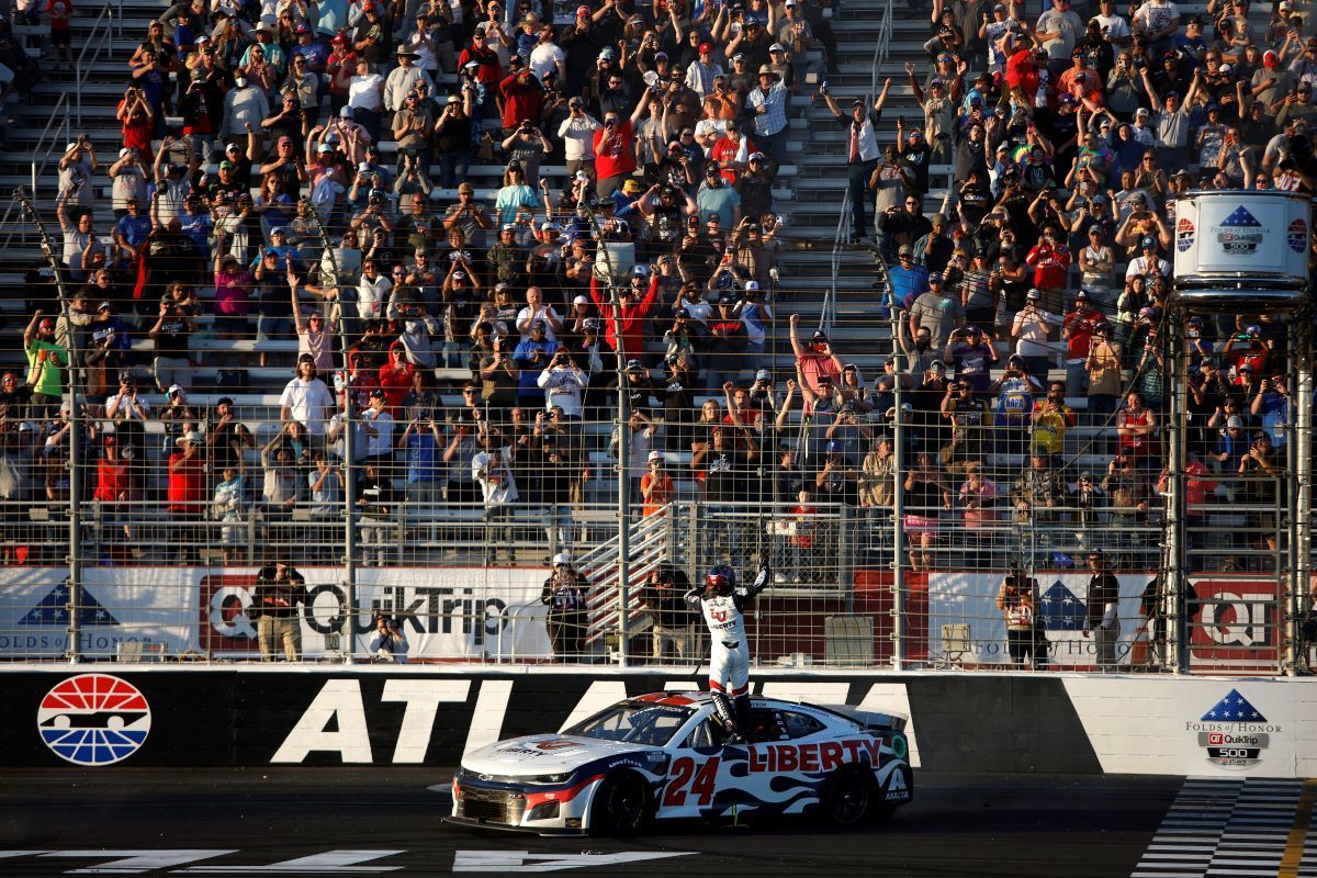 Liberty University car wins NASCAR race at Atlanta Motor Speedway | Sports