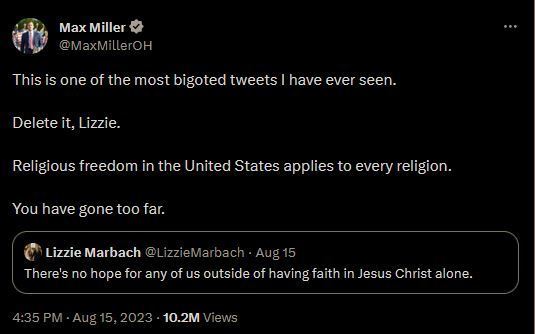 Ohio Jewish lawmakers slam tweet about 'faith in Christ' | U.S.