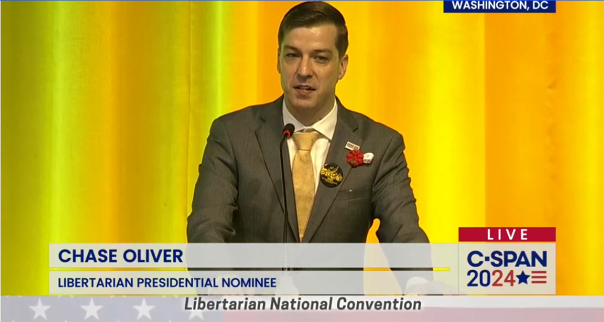 Libertarians select Chase Oliver as their presidential nominee | Politics