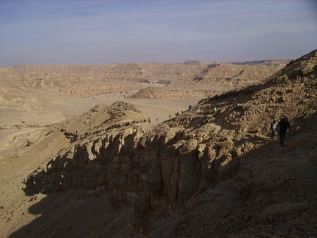 HIking in the Negev Desert