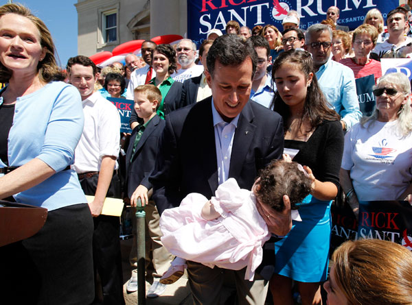 Santorum Family Faced Near Death Experience; Vows to Stay in Race ...