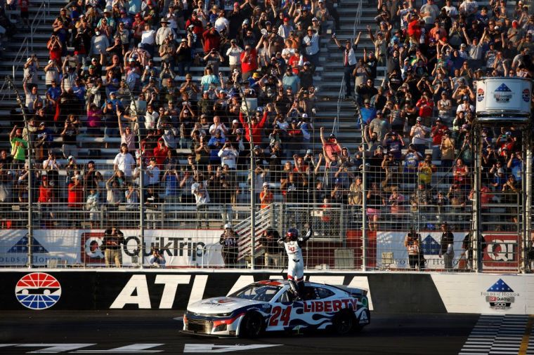 Liberty University car wins NASCAR race at Atlanta Motor Speedway ...