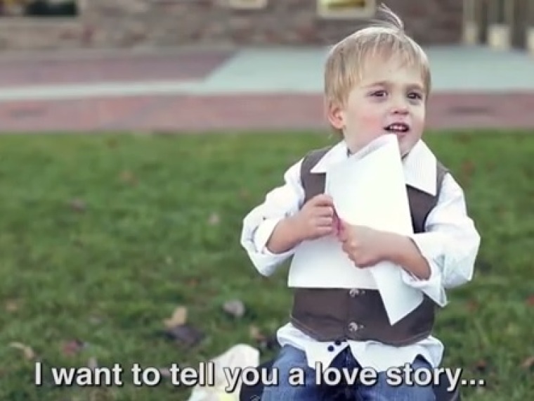 Precious Little Boy Helps Create the Cutest Marriage Proposal Video Ever