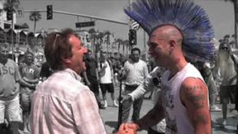 Ray Comfort LIVE Open Air Preaching in Huntington Beach via Google Glass